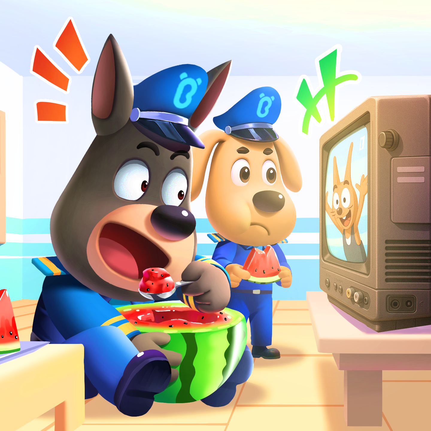 An Attack on Little Tabby P1丨Safety Sheriff Labrador👮 - Sheriff ...